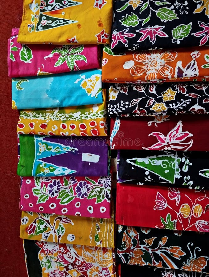 Batik in various colors stock photo. Image of jogja - 280733530