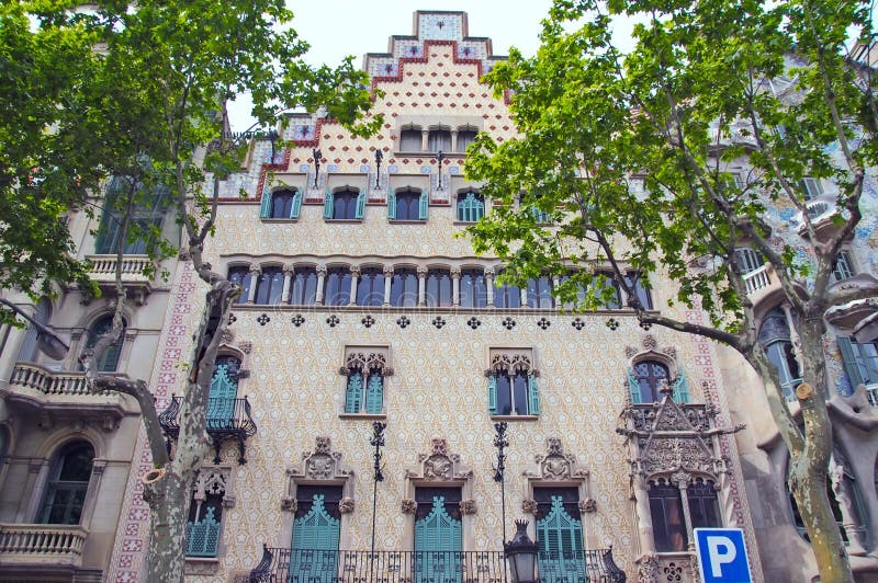 Batllo House by Antoni Gaudi Editorial Stock Image - Image of spanish ...