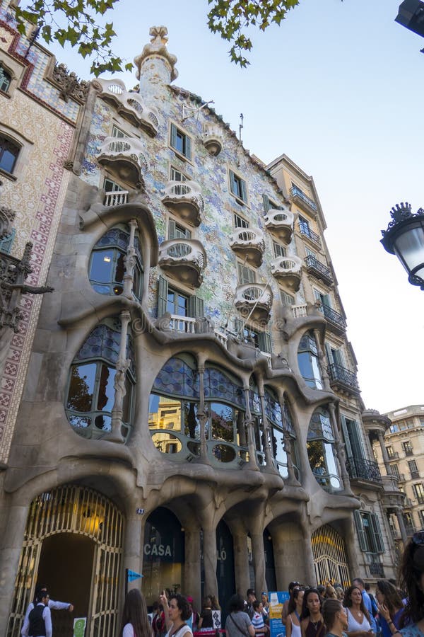 Batllo House Building Built by Gaudi in Barcelona Editorial Stock Photo ...
