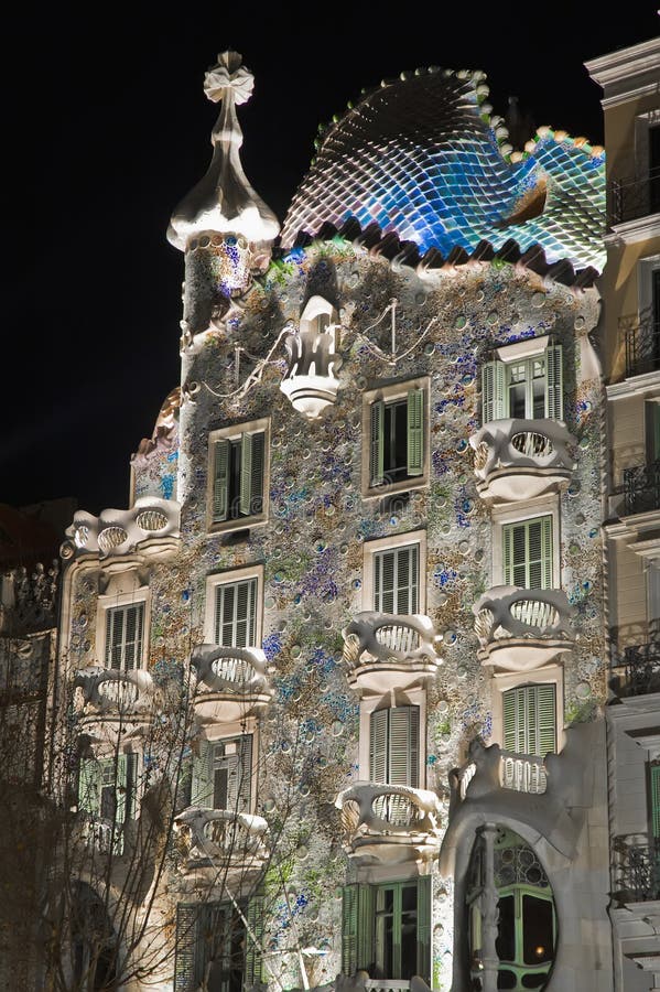 Batllo House Located at Barcelona, Spain Editorial Stock Photo - Image ...