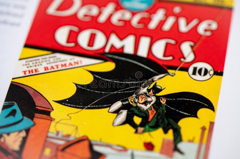 Batman from a comic book. editorial photography. Image of iconic ...