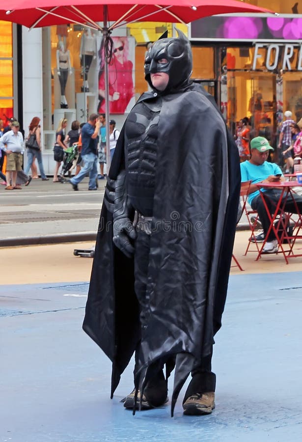 Batman in NY. editorial photography. Image of movie, comic - 25758322