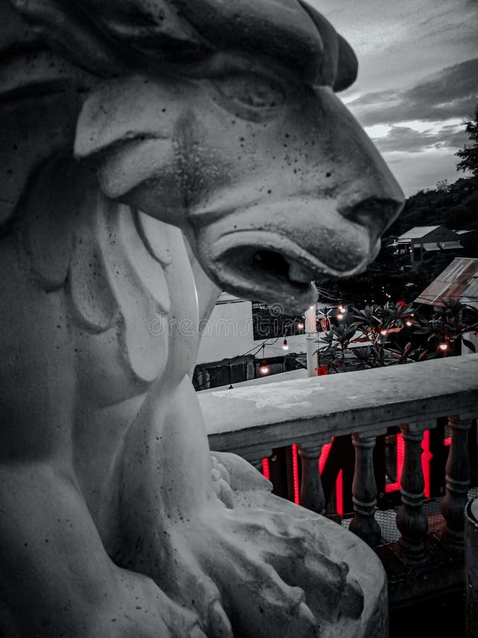 Lion Devil stock image. Image of details, statue, east - 310058555