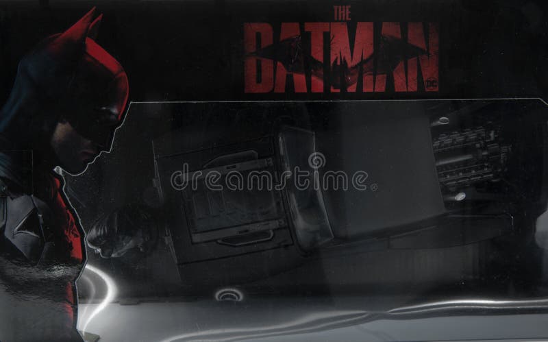 Batmobile from Movie the Batman 2022 Packaging Pack Editorial Photo ...
