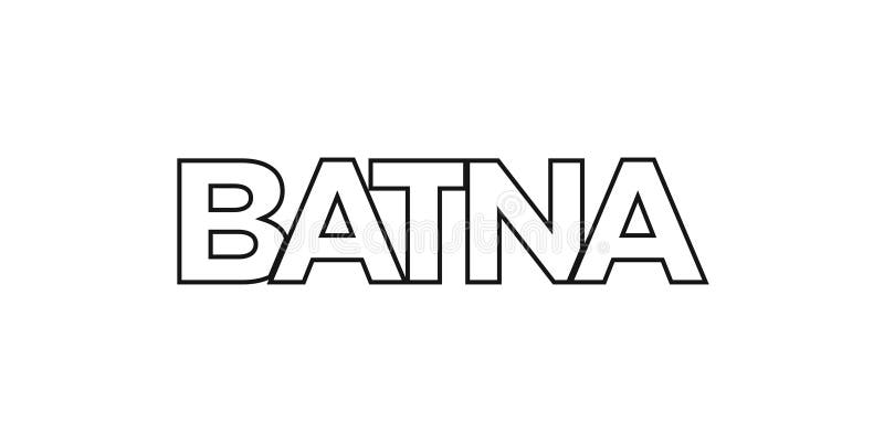 Batna in the Algeria Emblem. the Design Features a Geometric Style ...