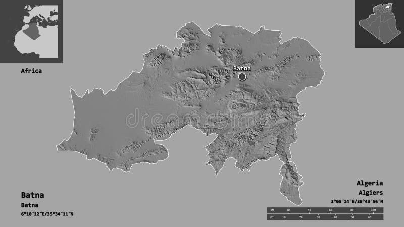 Batna, Province of Algeria,. Previews. Bilevel Stock Illustration ...