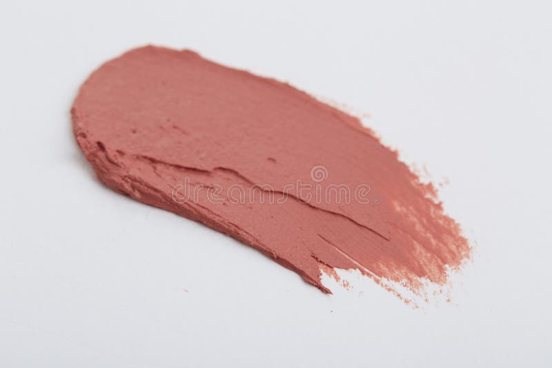 Batom Bege Borrado No Fundo Branco Imagem de Stock - Imagem de cara ...