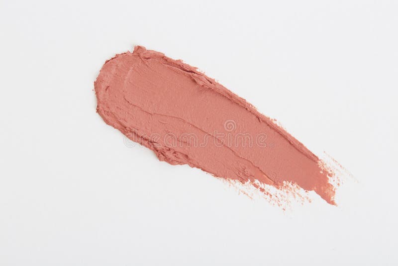 Batom Bege Borrado No Fundo Branco Imagem de Stock - Imagem de cara ...