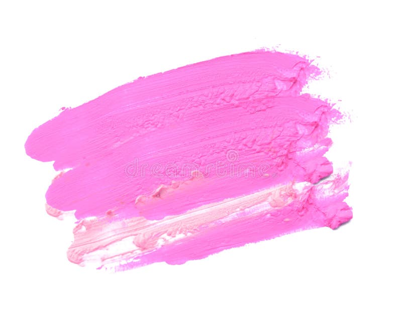 Batom Borrado Isolado No Fundo Branco Imagem de Stock - Imagem de ...