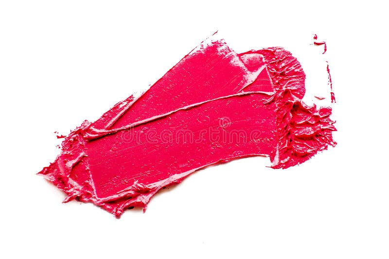 Batom Vermelho Borrado Isolado No Fundo Branco Imagem de Stock - Imagem ...