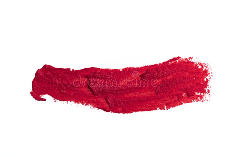 Batom Vermelho Borrado Isolado No Fundo Branco Imagem de Stock - Imagem ...