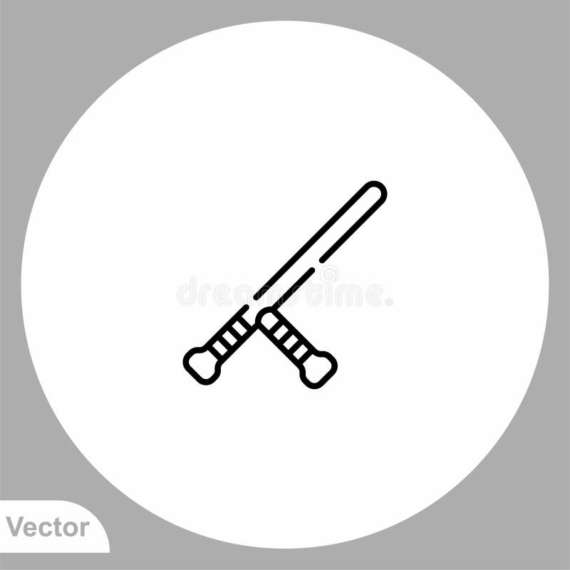 Baton Flat Vector Icon Sign Symbol Stock Vector - Illustration of race ...