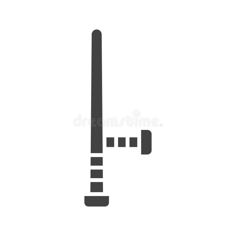 Baton icon vector image. stock vector. Illustration of security - 280310236