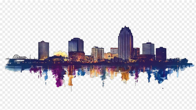 Baton Rouge city skyline stock image. Illustration of building - 341509771