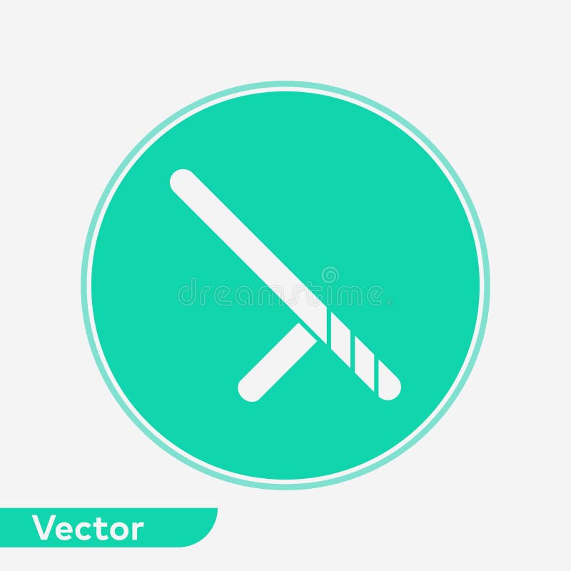 Baton Vector Icon Sign Symbol Stock Illustration - Illustration of ...
