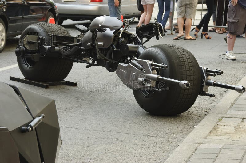 Batmobile - Back View Of Batman S Car Editorial Stock Image - Image of ...