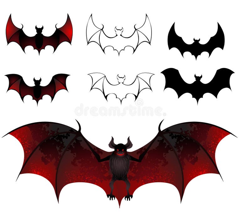 Stylized Bats Stock Illustrations – 398 Stylized Bats Stock ...