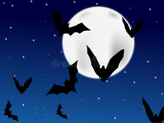 Bats Night Sky Stock Illustrations – 21,972 Bats Night Sky Stock ...