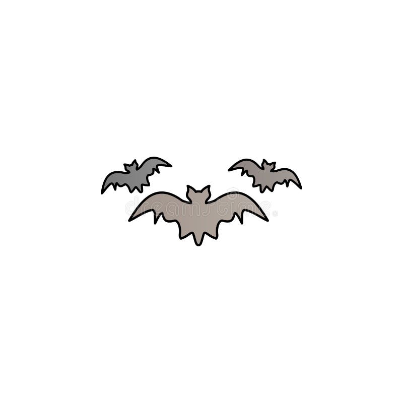 Bats Color Gradient Vector Icon Stock Illustration - Illustration of ... Bats Color Gradient Vector Icon Stock Illustration - Illustration of ...