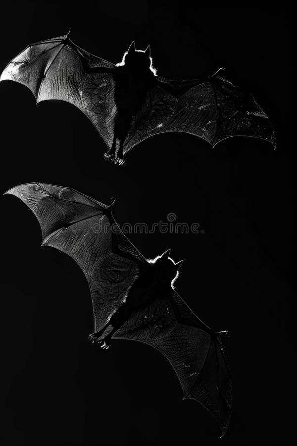 Bats in flight stock photo. Image of animals, generated - 382642962
