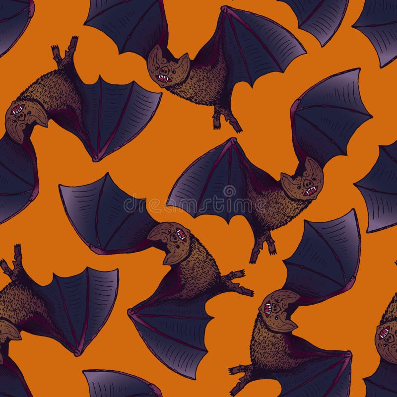 Bats, Hand Drawn Doodle, Sketch in Pop Art Style Stock Illustration ...