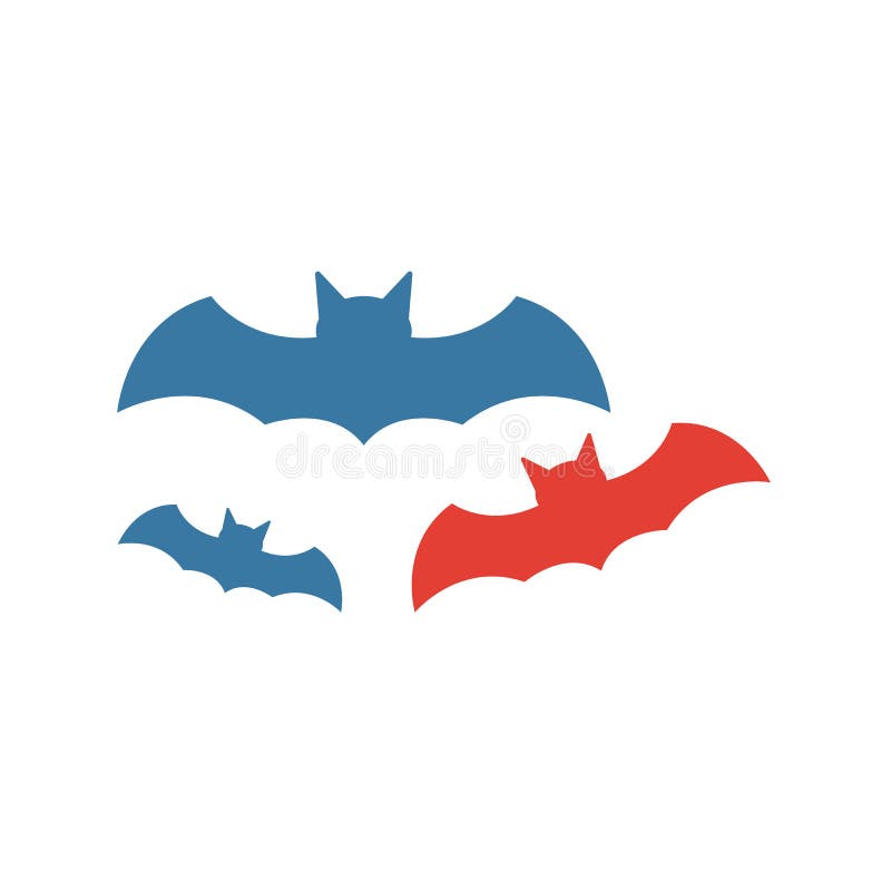 Bats Icon. Simple Flat Element from Halloween Collection Stock ...