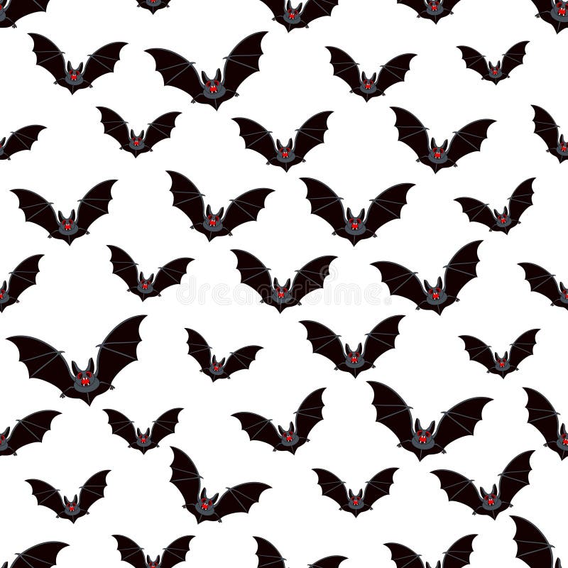 Bats pattern stock vector. Illustration of predator, endless - 58695886