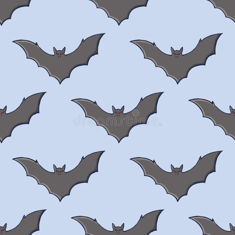 Bats seamless pattern. stock vector. Illustration of group - 128902770