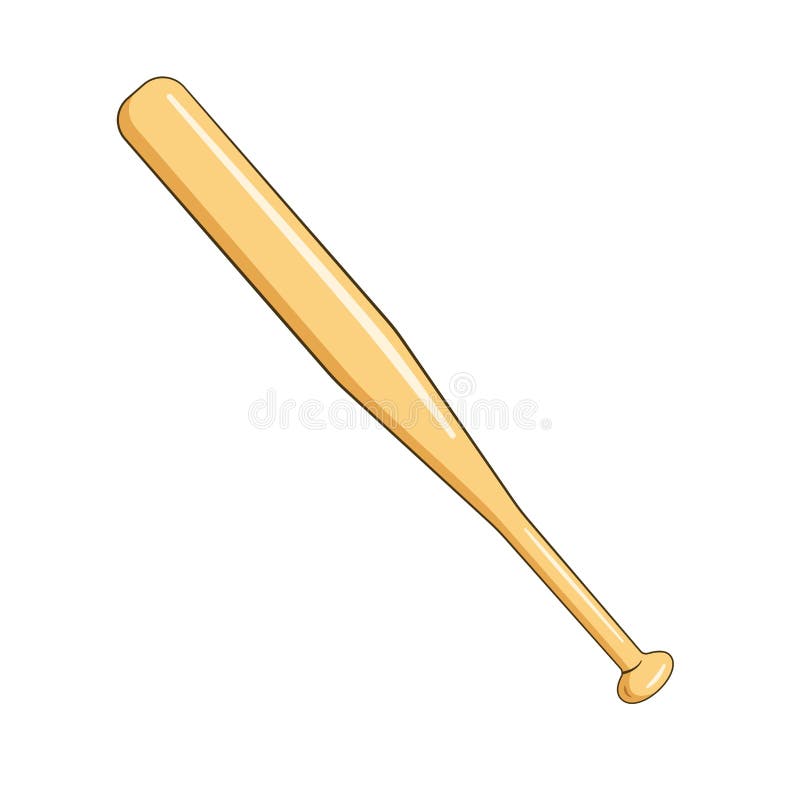 Batte De Baseball. Illustration Vectorielle Illustration de Vecteur ...