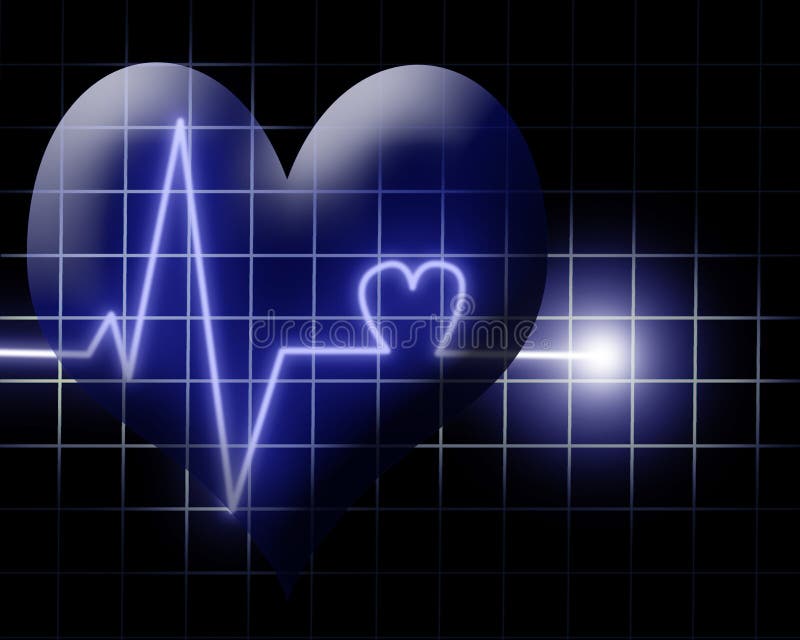 Battement de coeur illustration stock. Illustration du fréquence - 3788714