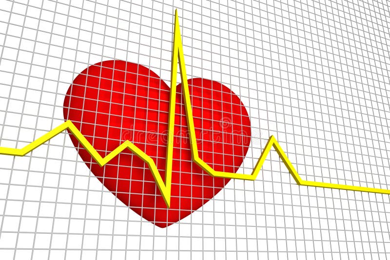 Battements de coeur illustration stock. Illustration du soin - 18449563