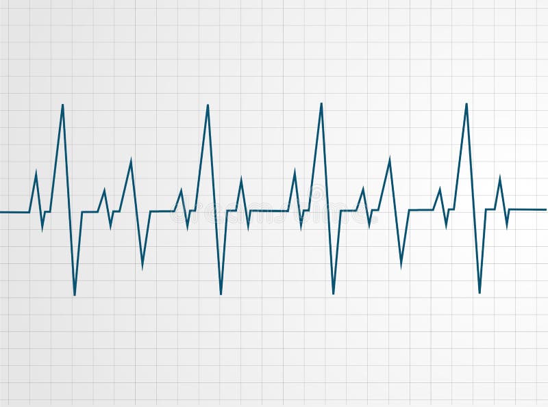 Diagramme Abstrait De Battement De Coeur Illustration de Vecteur ...