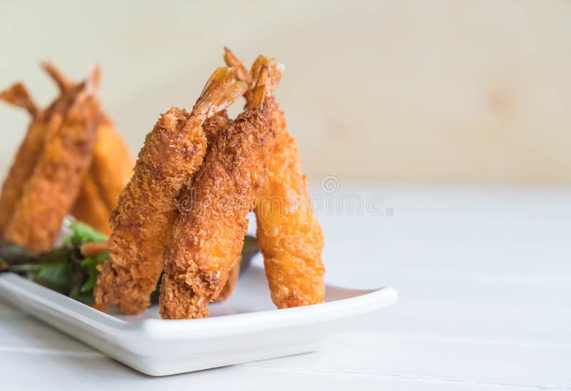 Batter-fried Prawns on Wood Stock Photo - Image of deep, prawn: 94651230