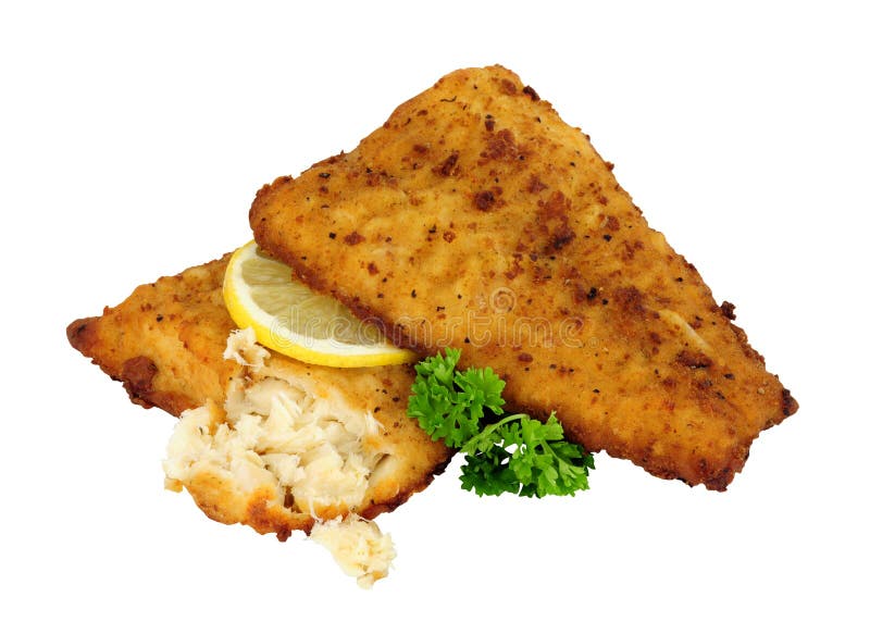 Battered Haddock Fillets and Chips Meal Stock Photo - Image of seafood ...