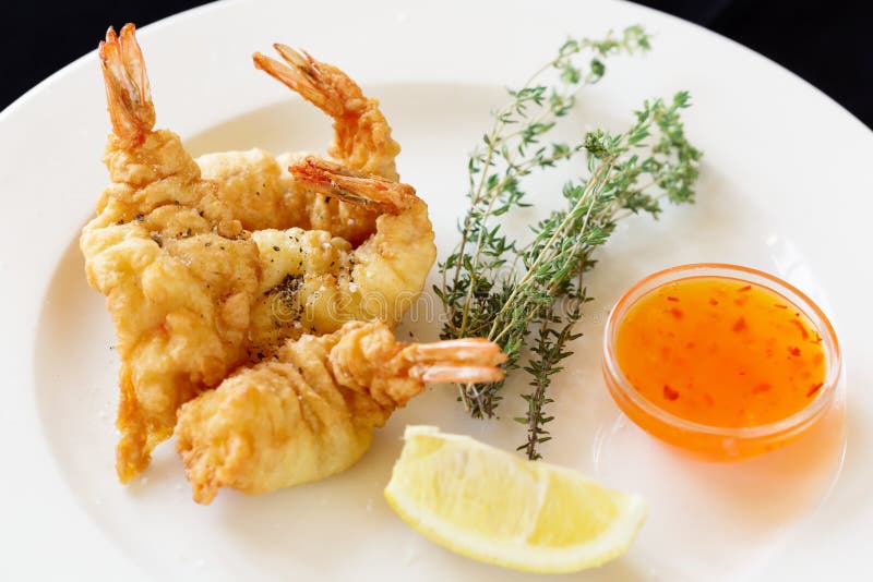 Prawn starter on the sea stock image. Image of fresco - 19496793