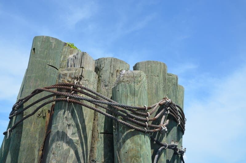 Dock pylons stock photo. Image of dock, pylon, water - 21108662