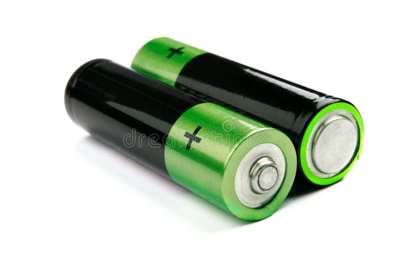 Runde Lithium-Batterien stockbild. Bild von energie, metallisch - 51441863