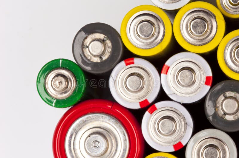 Batteries stock photo. Image of cylindrical, electric - 3075074