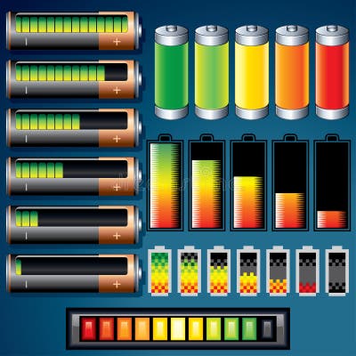 Realistic Vector Batteries Stock Illustrations – 296 Realistic Vector ...