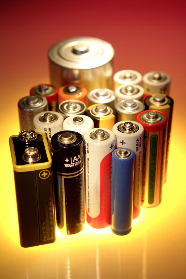 Batteries stock photo. Image of cylindrical, electric - 3075074