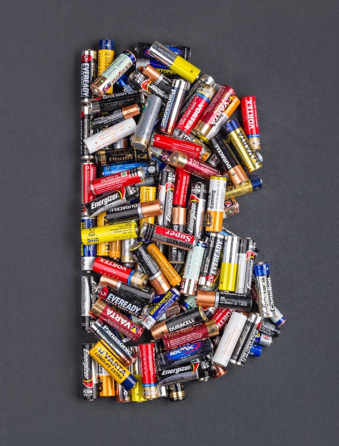 Batteries AA size editorial stock photo. Image of april - 92693858
