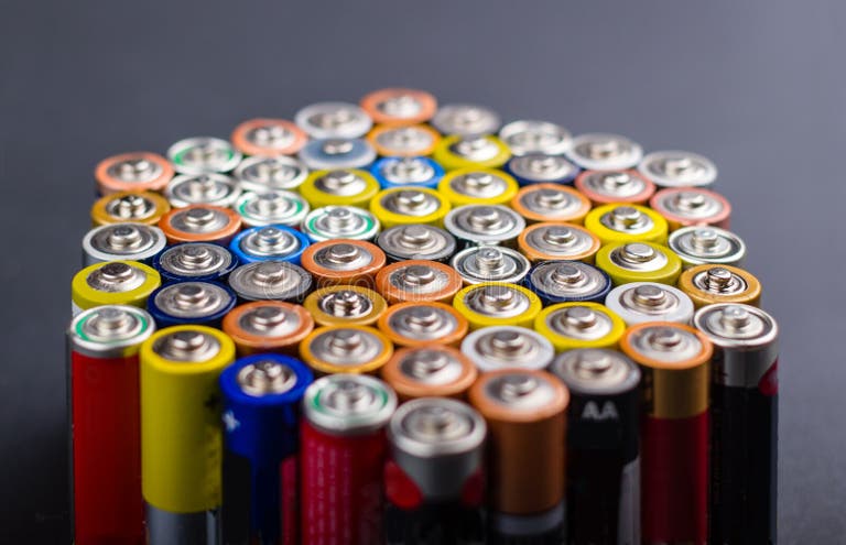 Batteries stock image. Image of electric, alkaline, closeup - 92394861