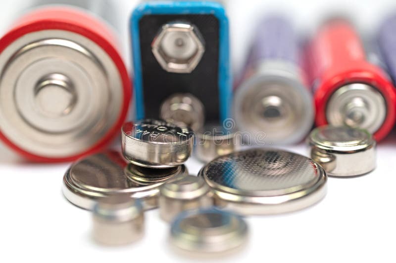 Button Cells Batteries Close Up Stock Photos - Free & Royalty-Free ...