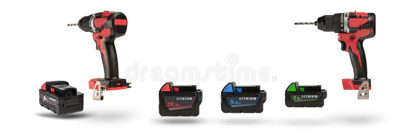 Batteries for Cordless Tools, a Large Set of Tools from Different ...