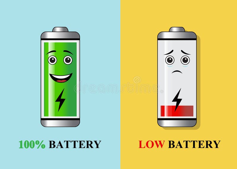 Batteries with Different Charge Stock Vector - Illustration of ...