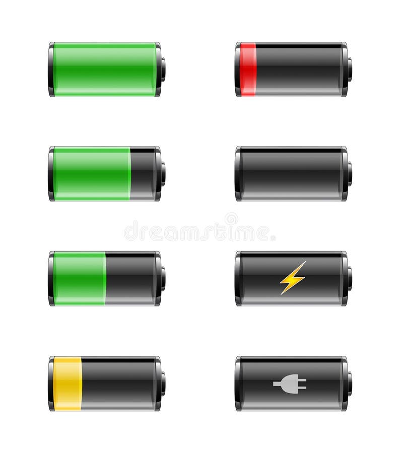 Drained Batteries Stock Illustrations – 7 Drained Batteries Stock ...