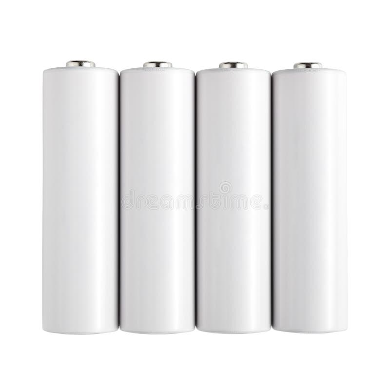 Batteries Isolated on White Background Stock Image - Image of isolated ...