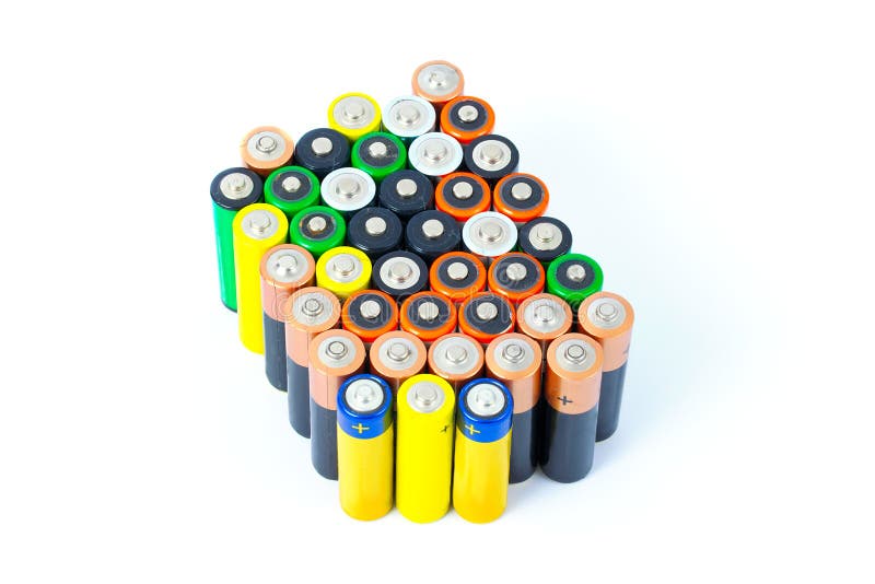 Batteries stock photo. Image of cylindrical, electric - 3075074