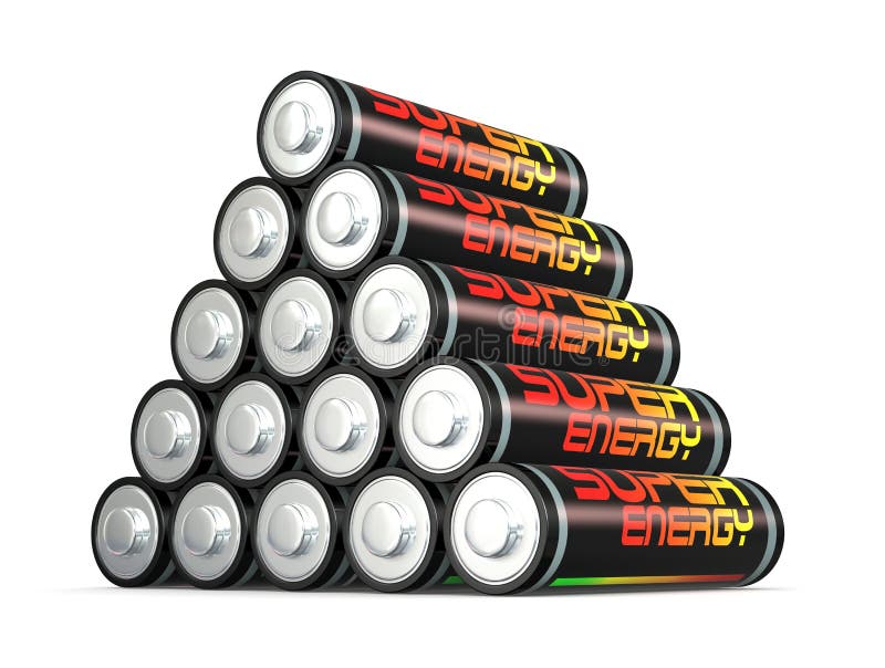 Batteries stock illustration. Illustration of cell, electrical - 36696295