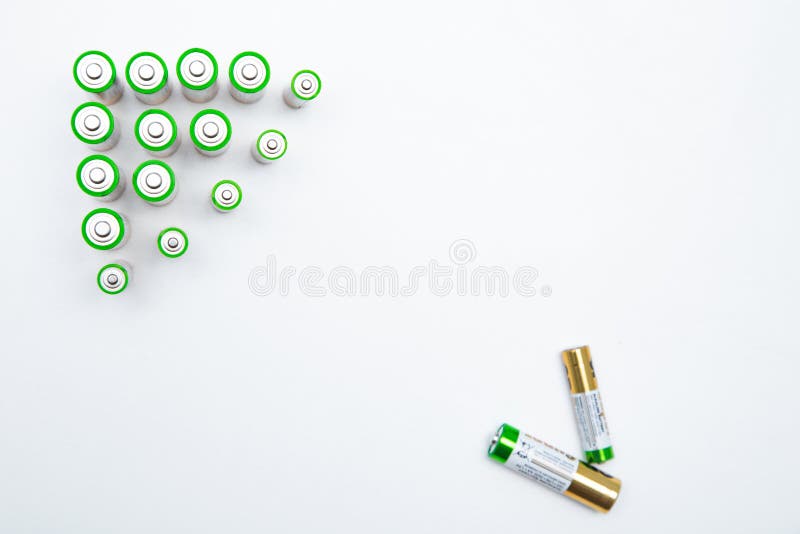 The Batteries are Placed in a Triangle in the Upper Corner of the Photo ...